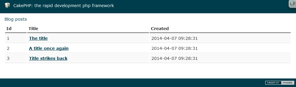 Eclectic Thoughts » Getting Started With CakePHP